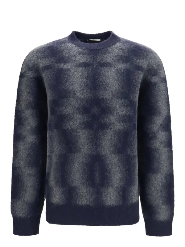 PIACENZA CASHMERE 1733 Virgin Wool Crewneck Sweater - Blue