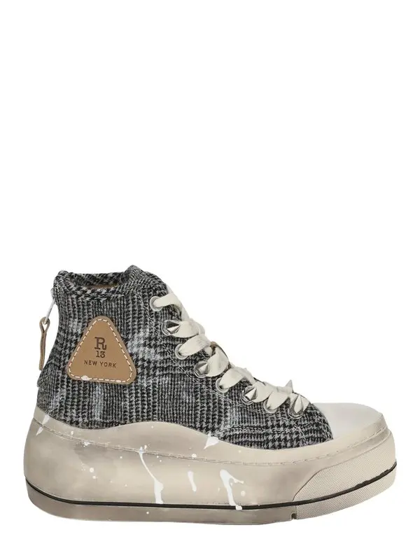 R13 High Top Sneakers - Grey