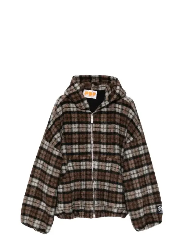 PDF Checked Zip-up Hoodie - Multi