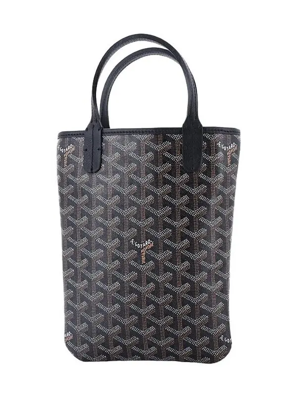 Goyard Poitiers Tote Coated Canvas - Black