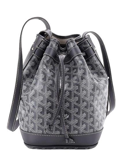 Goyard Pm Petit Flot Bucket Bag Coated Canvas - Gray