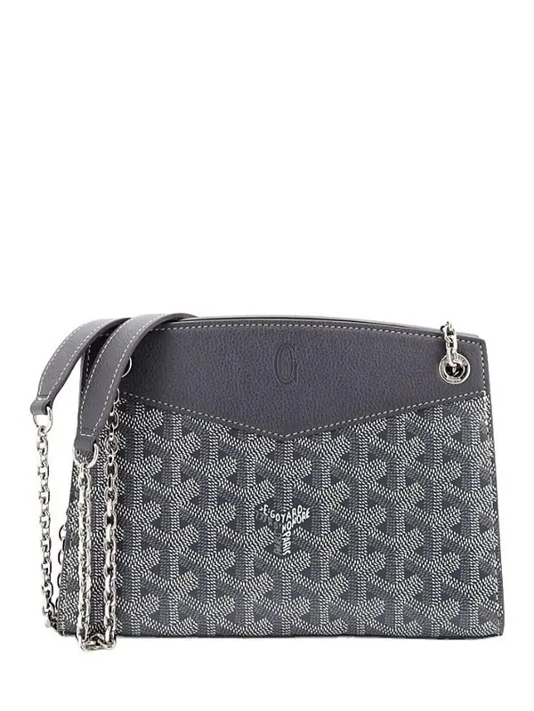 Goyard Structured Rouette Chain Shoulder Bag Coated Canvas - Gray