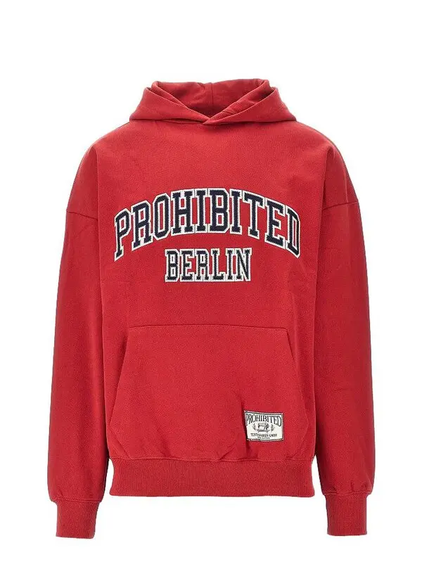 PROHIBITED Coege Hoodie - Red