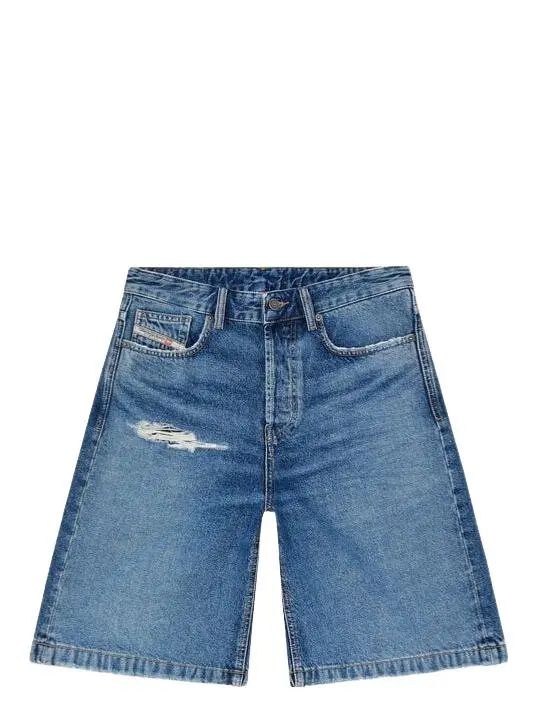 DIESEL® De-sire-short Ripped Denim Shorts - Medium Blue