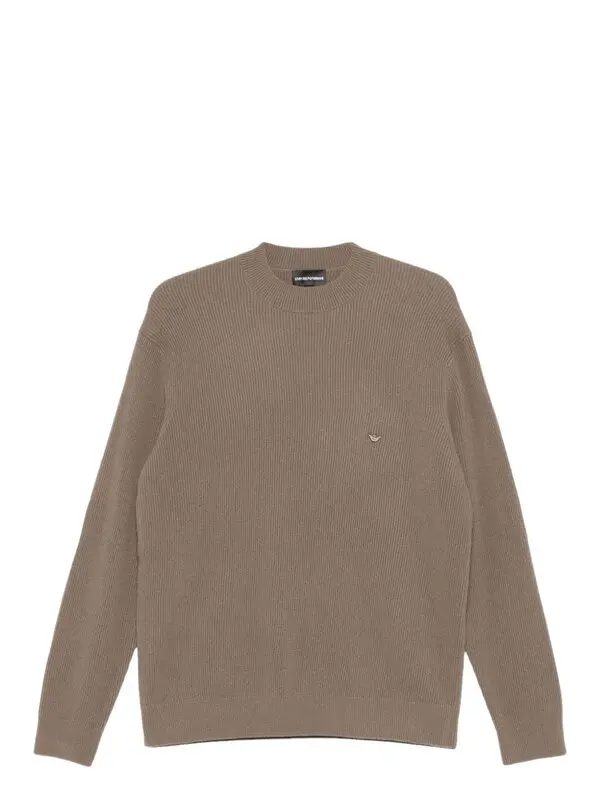 Emporio Armani Ribbed Sweater - Walnut