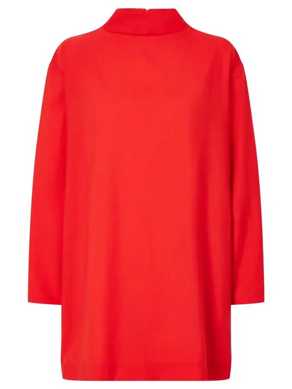 WILLY CHAVARRIA Mercedes Wool Mini Dress - Red