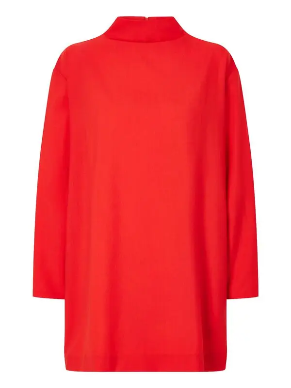 WILLY CHAVARRIA Mercedes Wool Mini Dress - Red