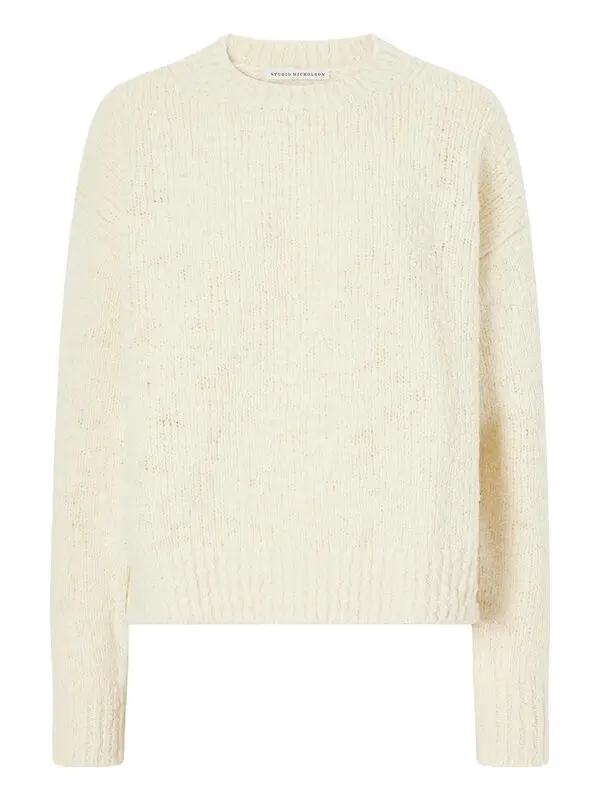 Studio Nicholson Maele Bouclé Merino Wool-blend Sweater - Neutrals