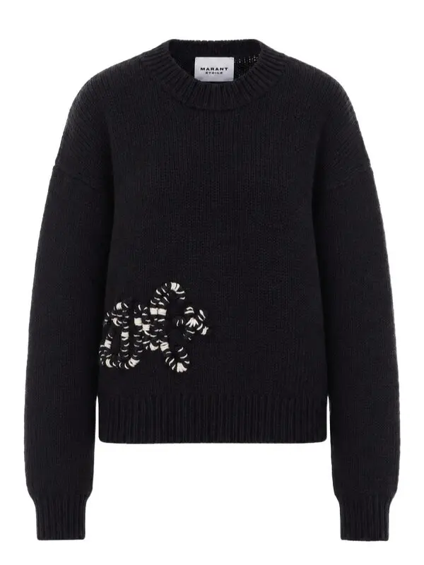 Isabel Marant Étoile Embroidered Crewneck Sweater - No