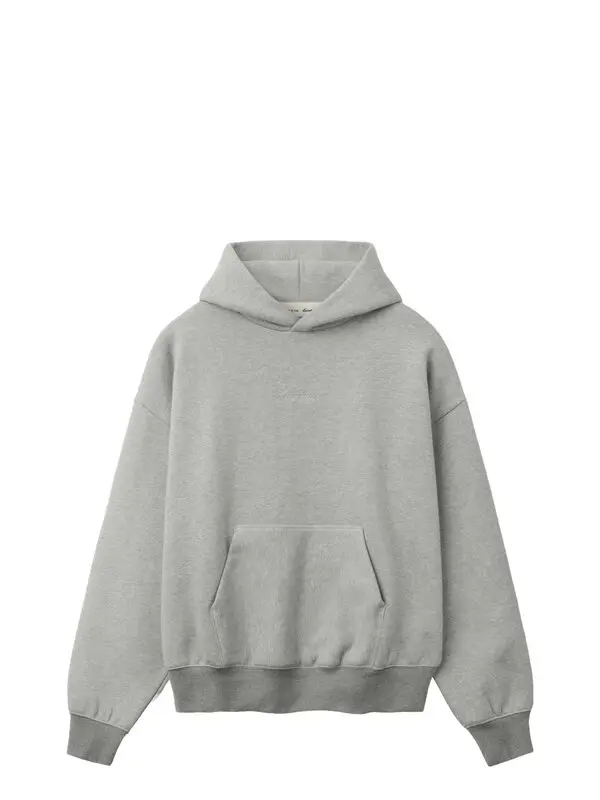 Fear Of God Signature Classic Logo-embroidered Hoodie - Gray