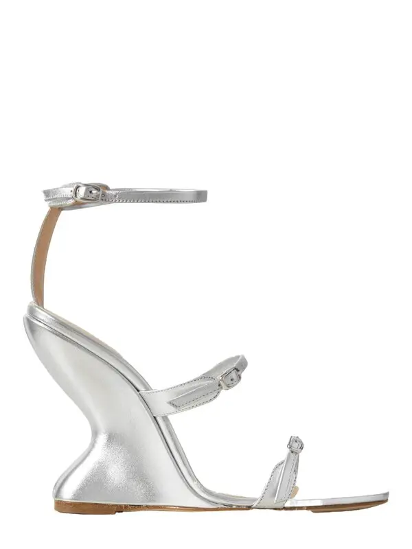 Magda Butrym Wedge Sandals - Silver