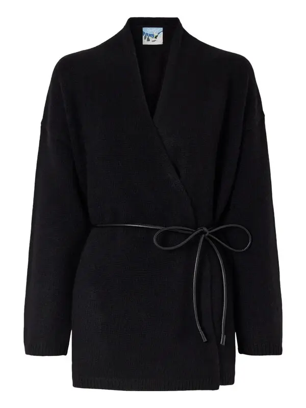 Arch4 Belted Cashmere Cardigan - Black