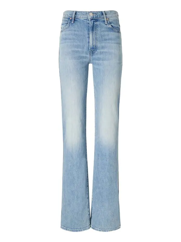 MOTHER High-waisted Straight-leg Jeans - Blue