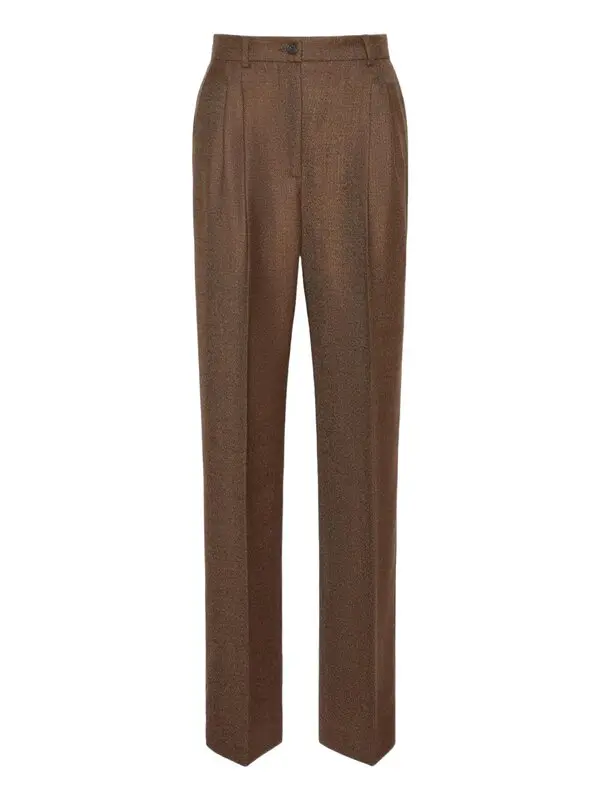 Max Mara Wool Carrot Trouser - Brown
