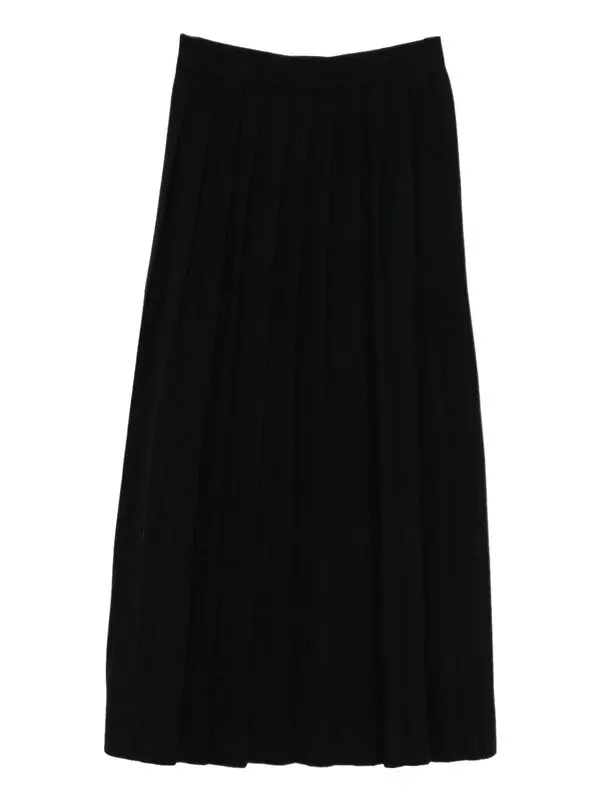 LISA YANG Pleated Skirt - Black