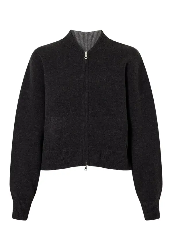 Arch4 Cashmere Zip-up Cardigan - Black