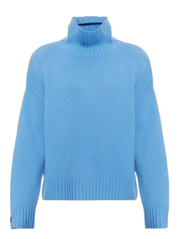 LISA YANG Olai Turtleneck Knitted Sweater - Blue