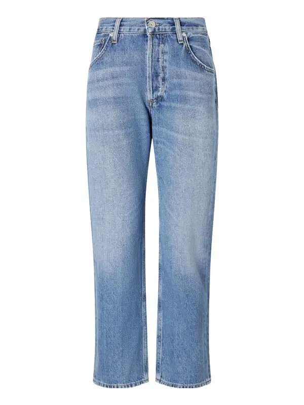 Citizens Of Humanity Mid-rise Straight-leg Boyfriend Jeans - Blue