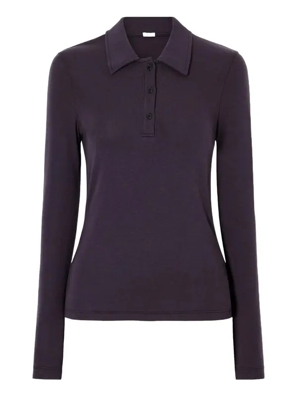 AGOLDE Stretch-lyocell Polo Shirt - No