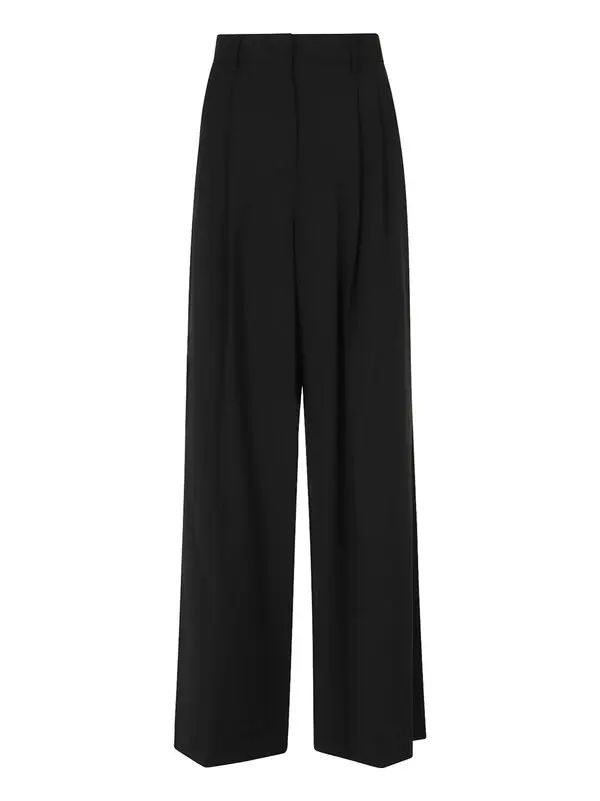 Max Mara Casual Trousers With Belt Loops - Black