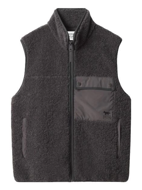 Maison Kitsuné Fleece Sleeveless Jacket - Pavement