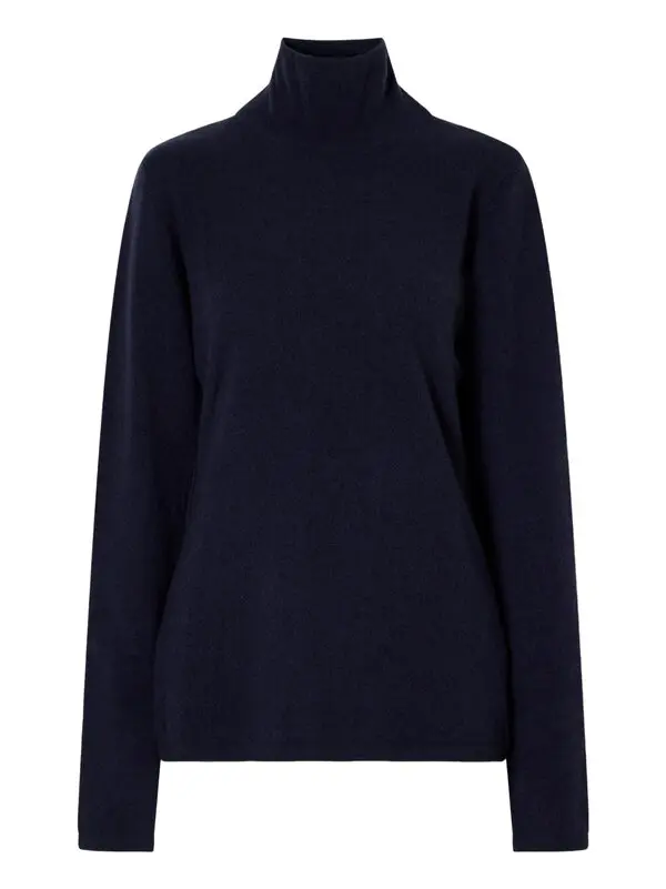 Tove Turtleneck Oversized Sweater - Blue