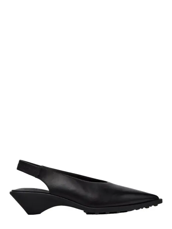 Camper Anita Leather Semi-open Shoes For - Black