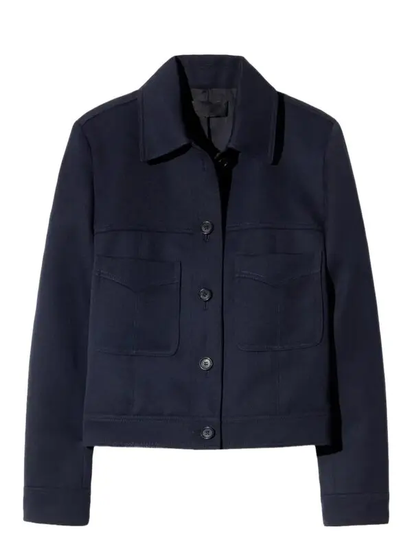 NILI LOTAN Susannah Button-up Jacket - Blue