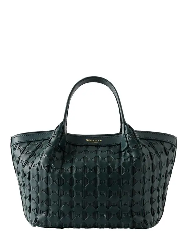 SERAPIAN Secret Mosaico Leather Tote - No