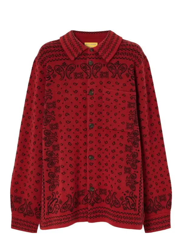Guest In Residence Paisley Pattern Shirt - Red