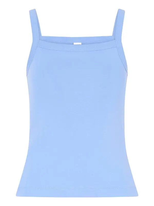 FLORE FLORE Cotton-jersey Tank Top - Blue