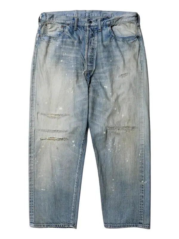 A.PRESSE 37 Washed Wide Denim Pants - No