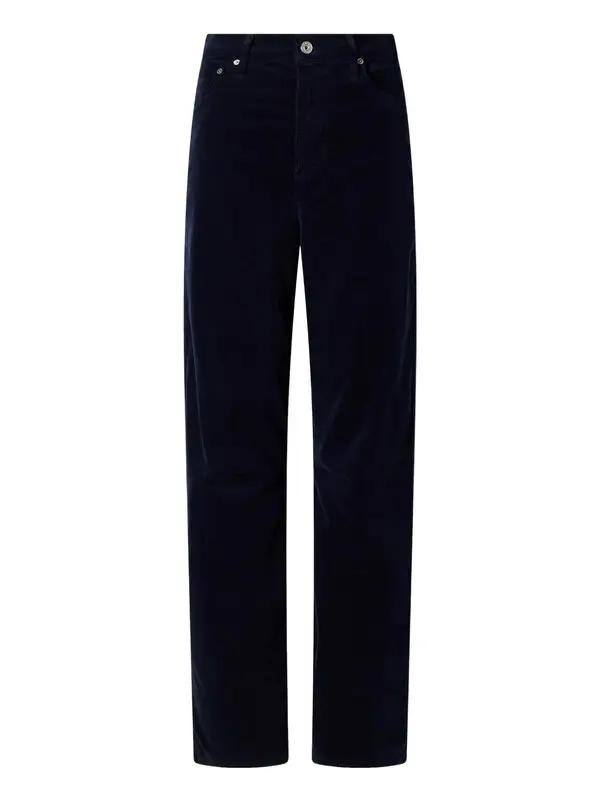 Citizens Of Humanity Long Cotton-corduroy Mid-rise Barrel-leg Pants - No