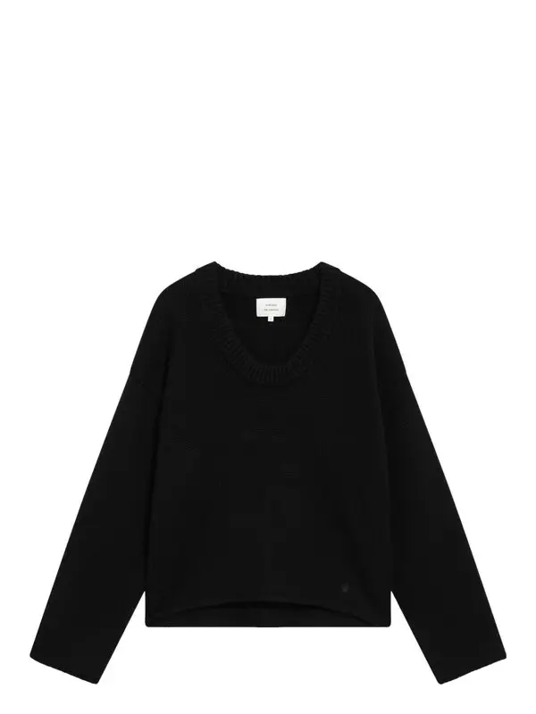 Loulou De Saison Patterned Embroidered Sweater - Black