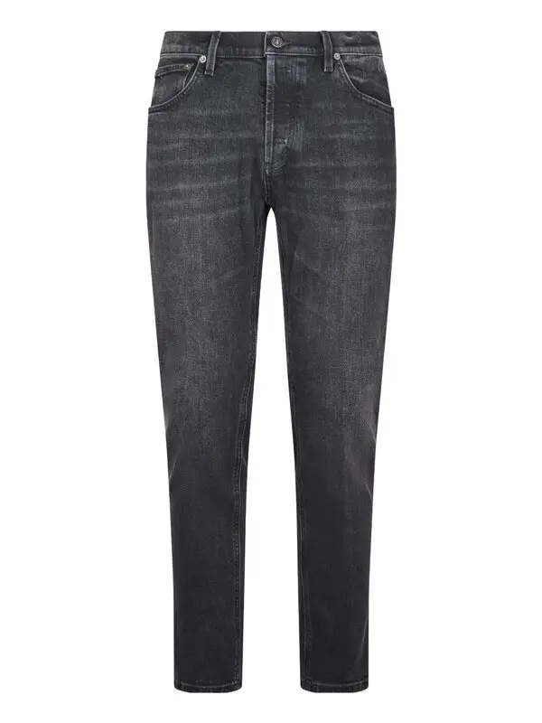 DONDUP Straight Leg Jeans - Black