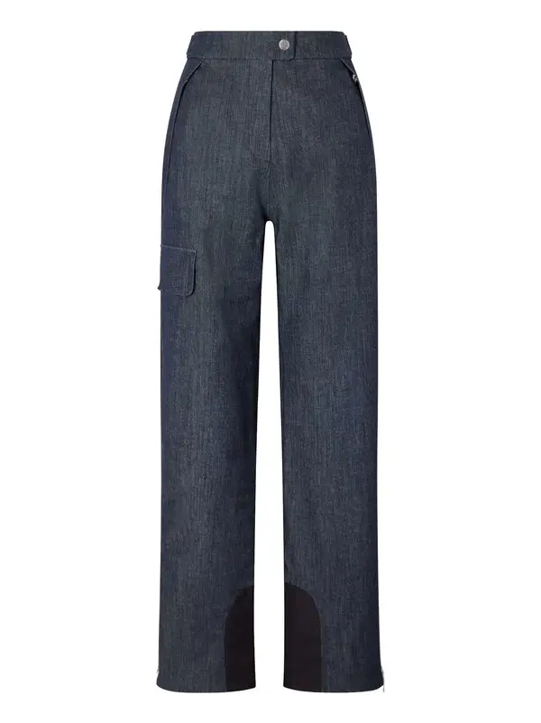 Cordova Zurs Denim-effect Shell Straight-leg Ski Pants - Navy