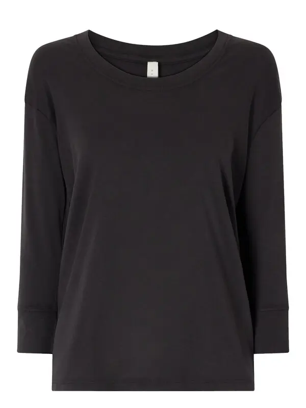 LAUREN MANOOGIAN Pima Cotton-jersey T-shirt - Black