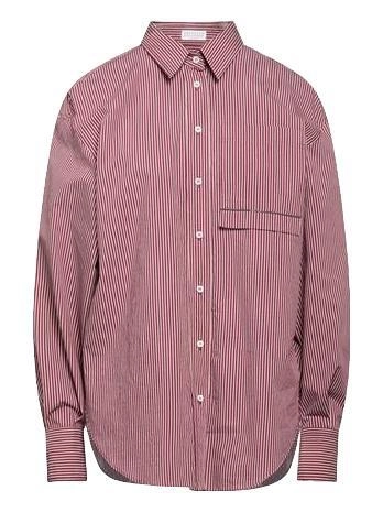 Brunello Cucinelli Shirt Burgundy Size Cotton, Polyamide - Red