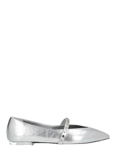 Alexander McQueen Ballet Flats Size Leather - Silver