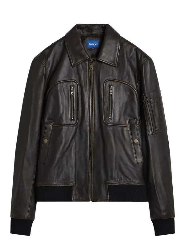 LARRIET Pepe Leather Jacket - Umber