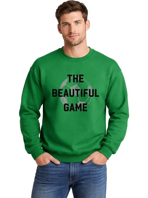 SIMPLY SAGE MARKET The Beautiful Game Varsity Sweatshirt - Grass