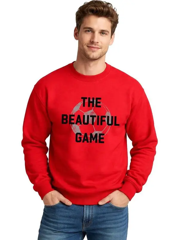 SIMPLY SAGE MARKET The Beautiful Game Varsity Sweatshirt - Red