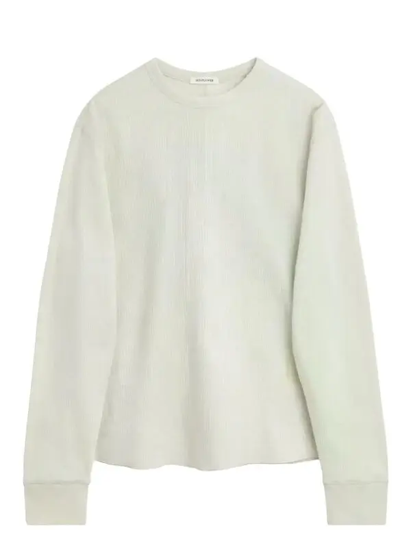 SUNFLOWER Waffle-knit Long-sleeved Sweater - Neutrals