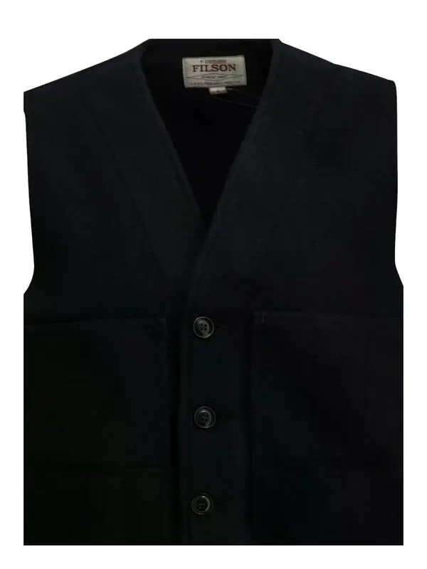 Filson Button-up Sleeveless Gilet - Blue