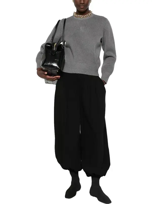 TOTEME Ribbed-knit Wool Sweater - Grey