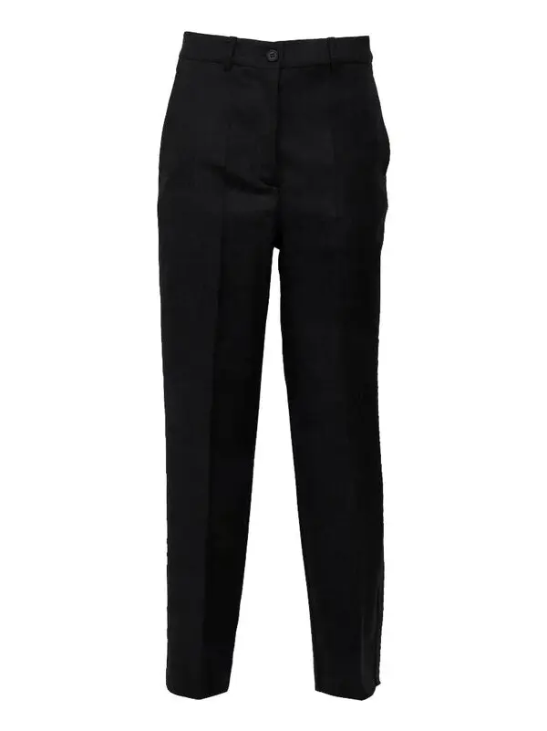 P.a.r.o.s.h Melange Gabardine Trousers - Grey