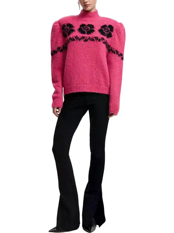 Essentiel Antwerp Kastar Hem-slit Flared Trousers - Black