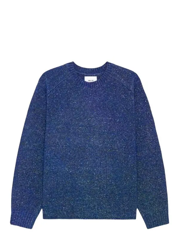 Nn07 Jim Flecked Sweater - Blue