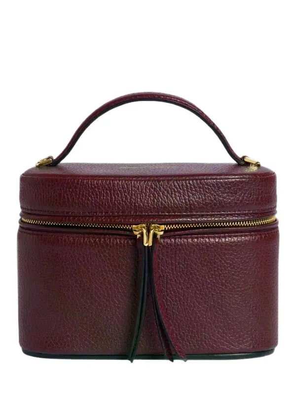 Alberta Ferretti Leather Vanity Bag - Red