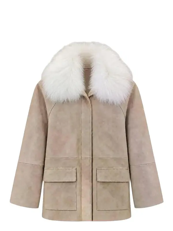 SUSANNA CHOW Raegan Suede Jacket - Neutrals